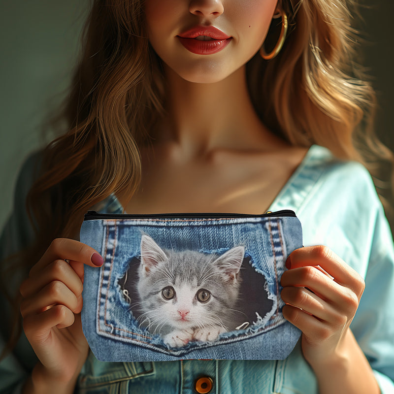 Creatieve Tas Met Kattenpatroon – Elly & Yvonne